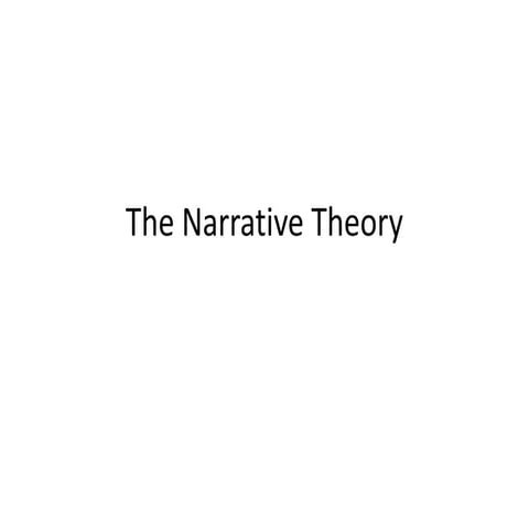 The Narrative Theory | PPT