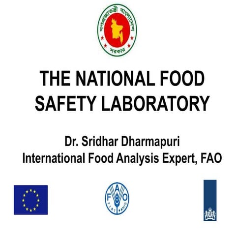 The national food safety laboratory | PPTX