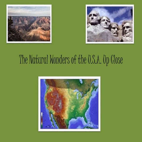 The Natural Wonders of the U.S.A. Up Close | PPT