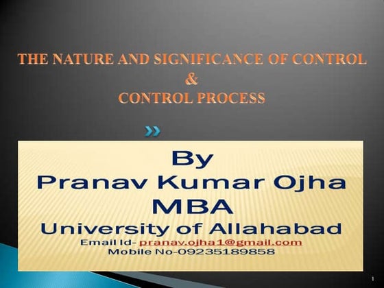 Controlling in management | PPT