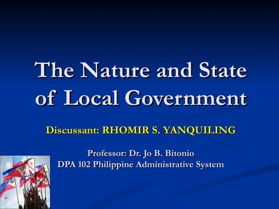 The Philippine Local Government Code | PPT | Developmental Sites | Real ...