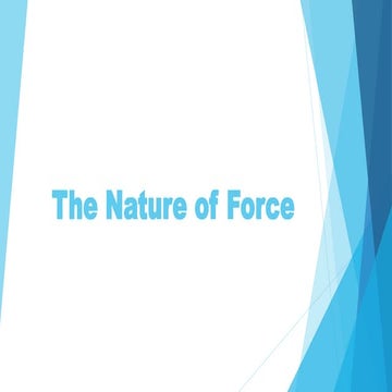 The nature of force | PPTX