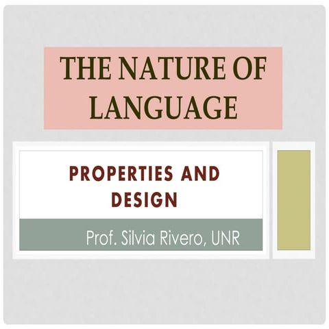 The nature of language | PPTX