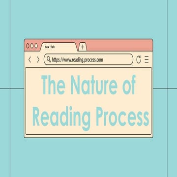 The Nature of Reading Process learning strand 1 english | PPTX