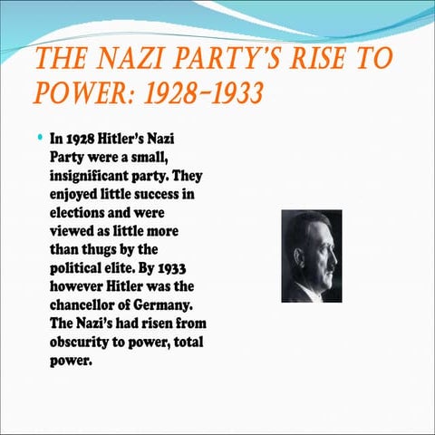 CAMBRIDGE A2 HISTORY: HITLER AIMS IN GOVERNMENT AND ADMINISTRATION | PPT