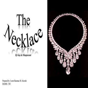 The necklace by Guy de Maupassant. | PPTX