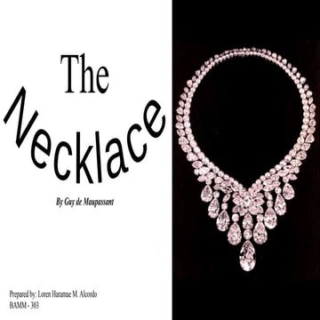 The Necklace.pptx english lesson with me | PPTX