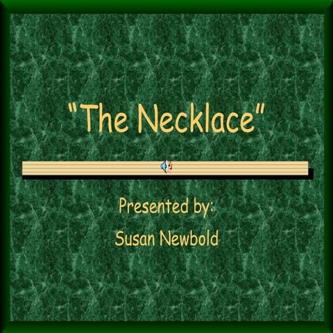 The necklace powerpoint presentation | PPT
