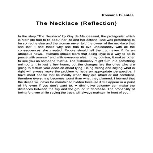 The necklace (reflection) | DOC