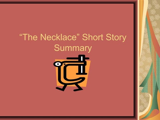 The necklace powerpoint presentation | PPT | Fiction | Books and Literature
