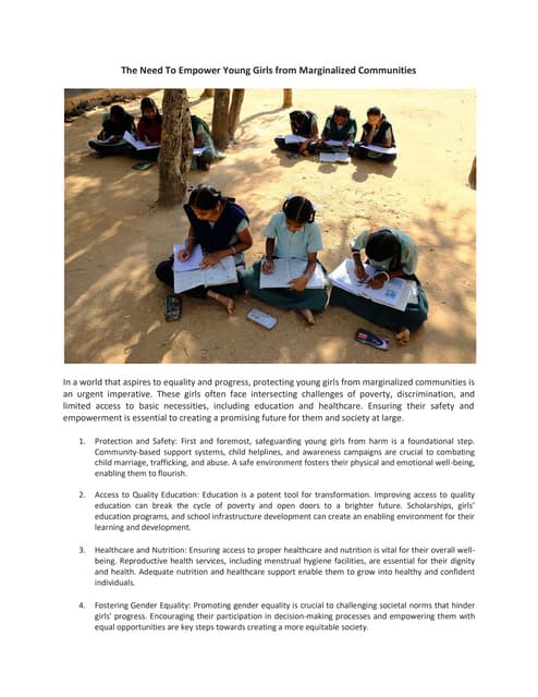 Help Street Children Break Free from Poverty | PDF