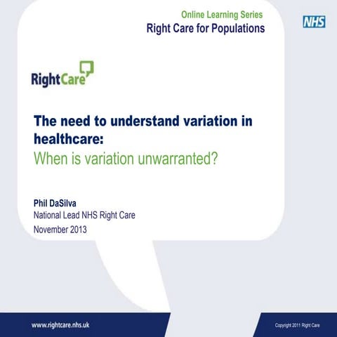 The need to understand variation in healthcare population healthcare ...