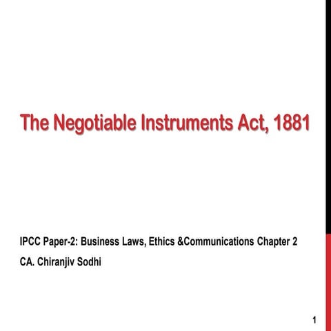 THE NEGOTIALBLE INSTRUMENTS ACT, 1881.pdf