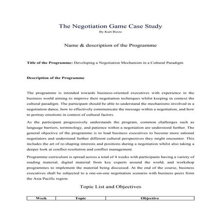 The Negotiation Game Assignment by Kurt Rizzo V3.0.docx
