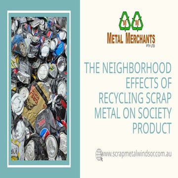 From Junk to Gold: The Comprehensive Journey of Scrap Metal | PPTX