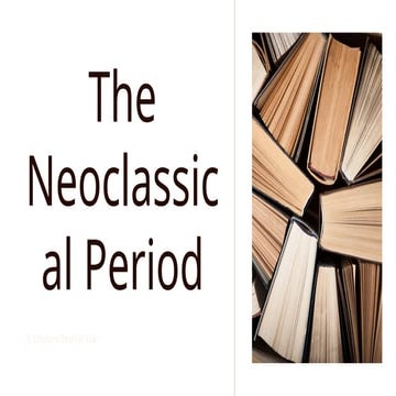 the neoclassical period.pptxfdgr grade 9 | PPTX