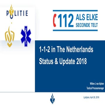 EENA 2018 - Emergency calls handling systems around the world | PPT