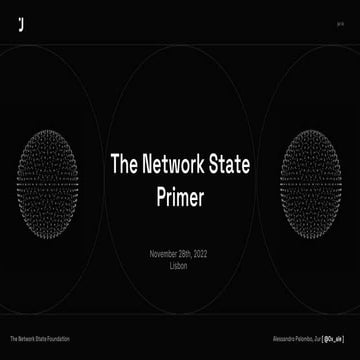 The Network State Primer - Sub0 Conference Lisbon, Nov 2022 | PPT