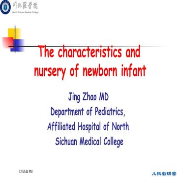 **"Neonatal Physiology & Care: From Preterm to Term Infants"** | PPTX