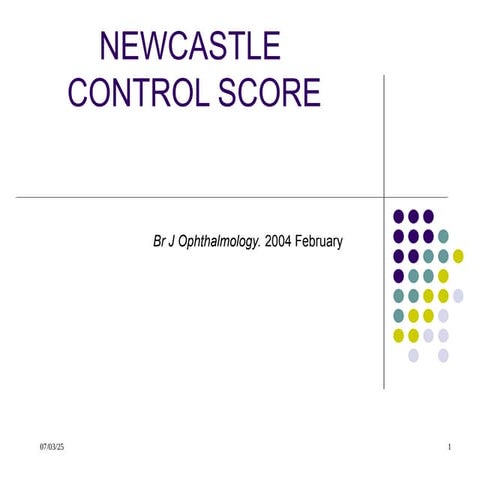 The Newcastle Control Score for exotrpia ppt | PPT