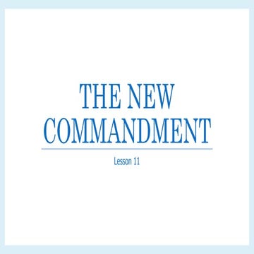THE NEW COMMANDMENT/SUNDAY SCHOOL LESSON.pptx