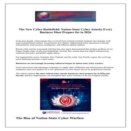 The New Cyber Battlefield- Nation-State Cyber Attacks Every Business ...