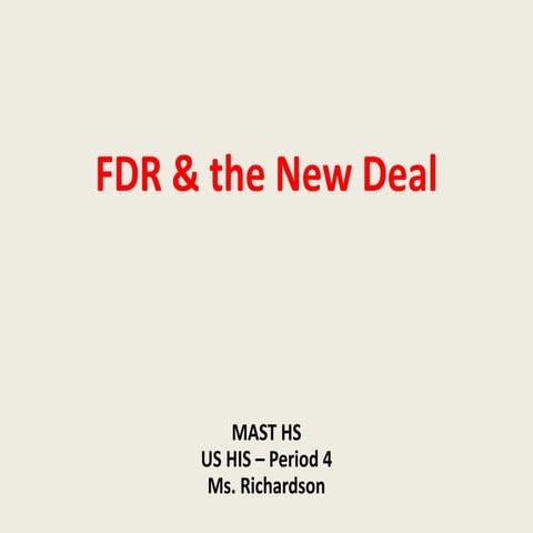 The New Deal | PPTX