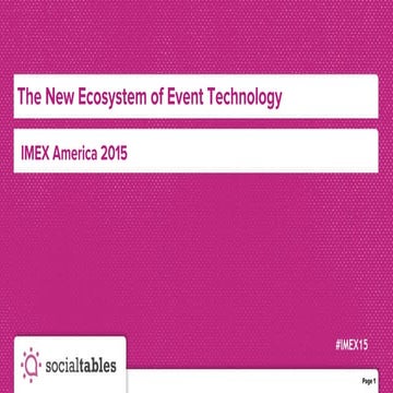 The New Ecosystem of Event Technology | PDF | Social Networking | Internet