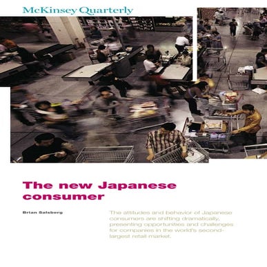 The New Japanese Consumers | PDF
