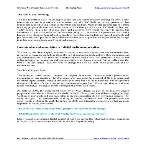 The New Media Thinking | PDF