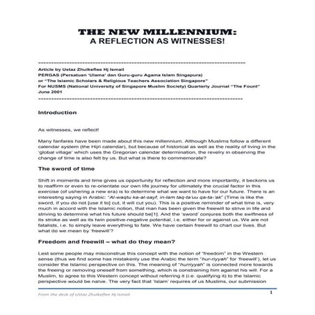 The new millenium | PDF
