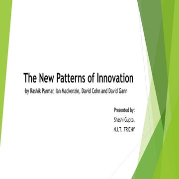 The new patterns of innovation | PPTX | Information Services Industry ...