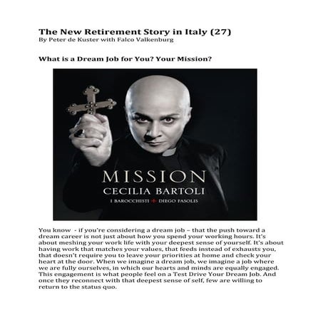 The New Retirement Story in Italy (27) | PDF | Career Planning | Careers