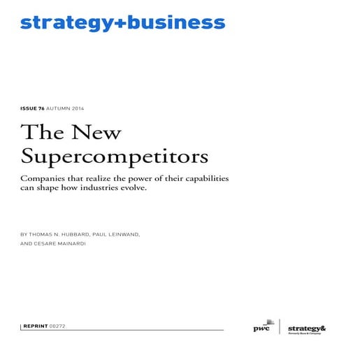 The new super competitors | PDF