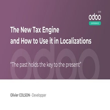 The New Tax Engine and How to Use it in Localizations | PDF | Personal ...