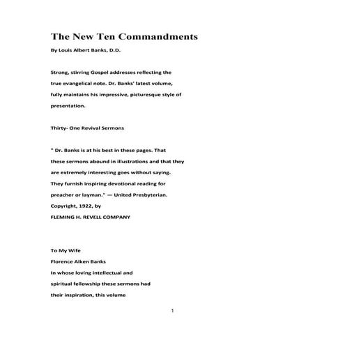 The new ten commandments | PDF