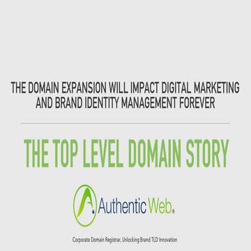 The New Top Level Domain Story | PDF