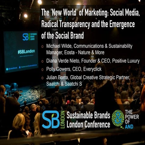 The 'New World' of Marketing: Social Media, Radical Transparency and ...
