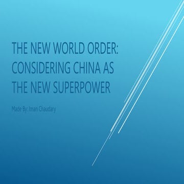 The New World Order | PPTX