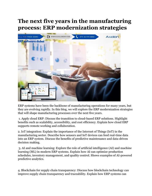 The next generation of ERP | PPTX | Internet | Computing