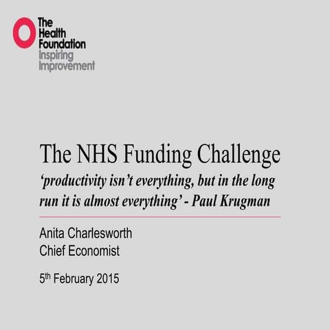 The Outlook for NHS Funding | PPT