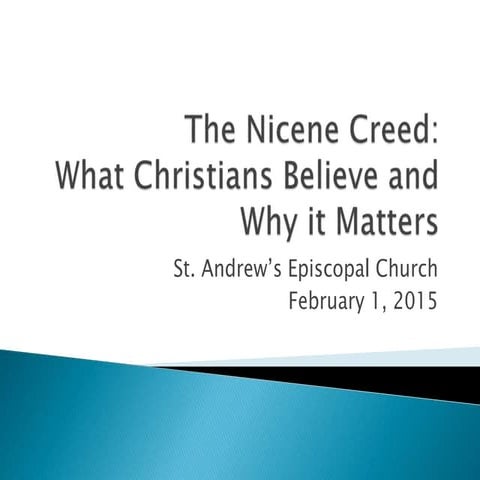 The Nice Creed: Class #3 | PPTX
