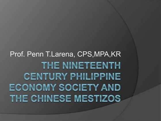 The social structure of the Philippines in the 19th century | PPTX