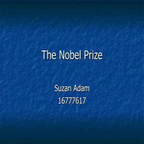 The Nobel Prize | PPT