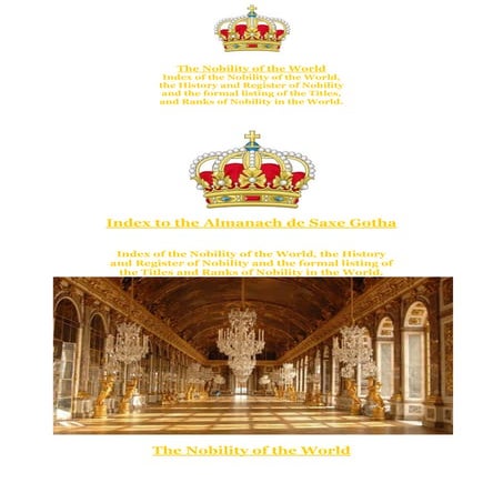 The Nobility Of The World | PDF