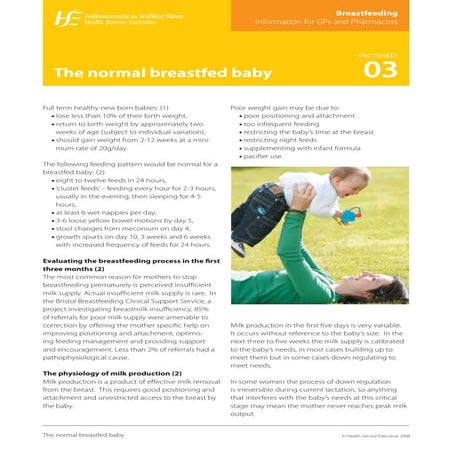 Breastfeeding cheat sheet for primary care | PDF