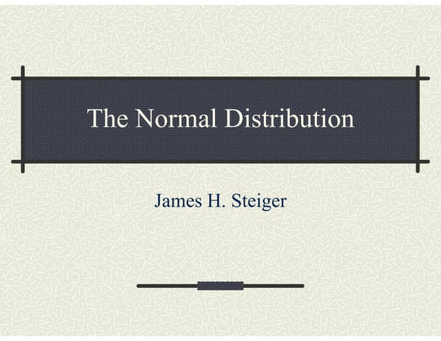 Standard Scores and the Normal Curve | PPTX