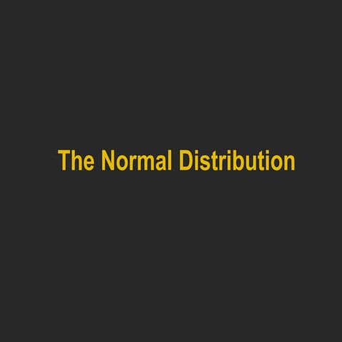 The Normal Distribution.ppt