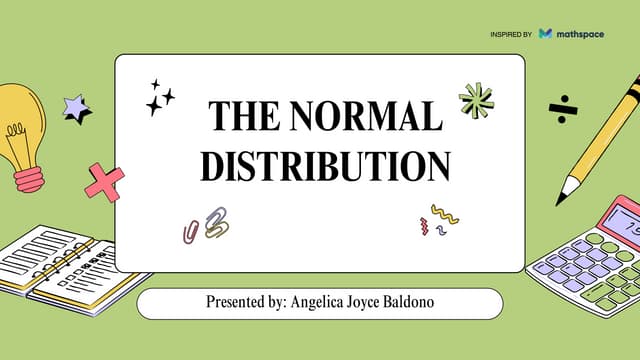STATISTICS: Normal Distribution | PPTX | Physics | Science