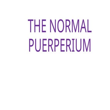 Physiological changes in puerperium | PPTX